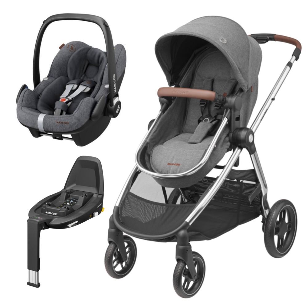 Pack Zelia 3 Luxe + Pebble Pro i-Size Luxe + Familyfix 3 - Kiká Toys ...